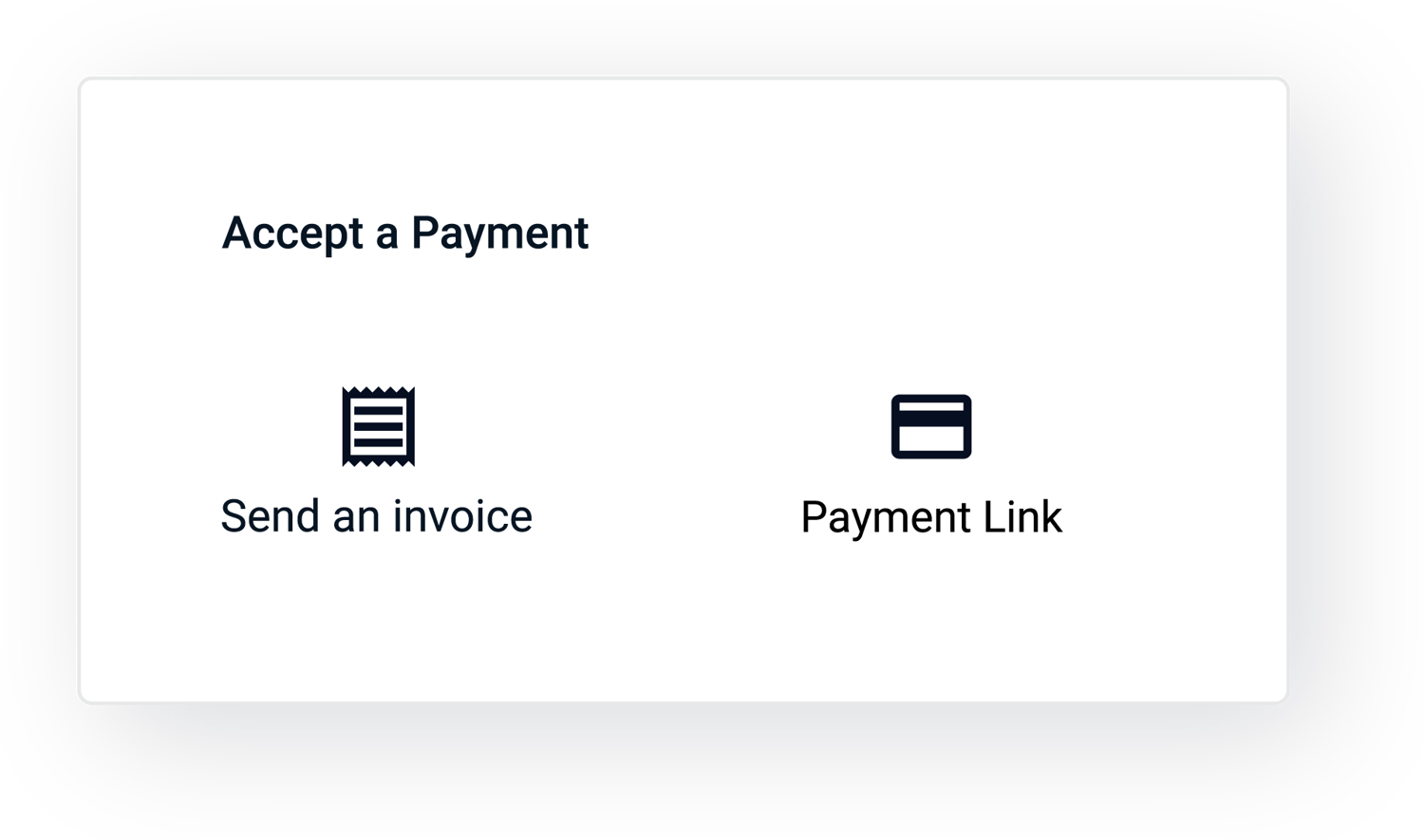 Accepting payments inside digital banking